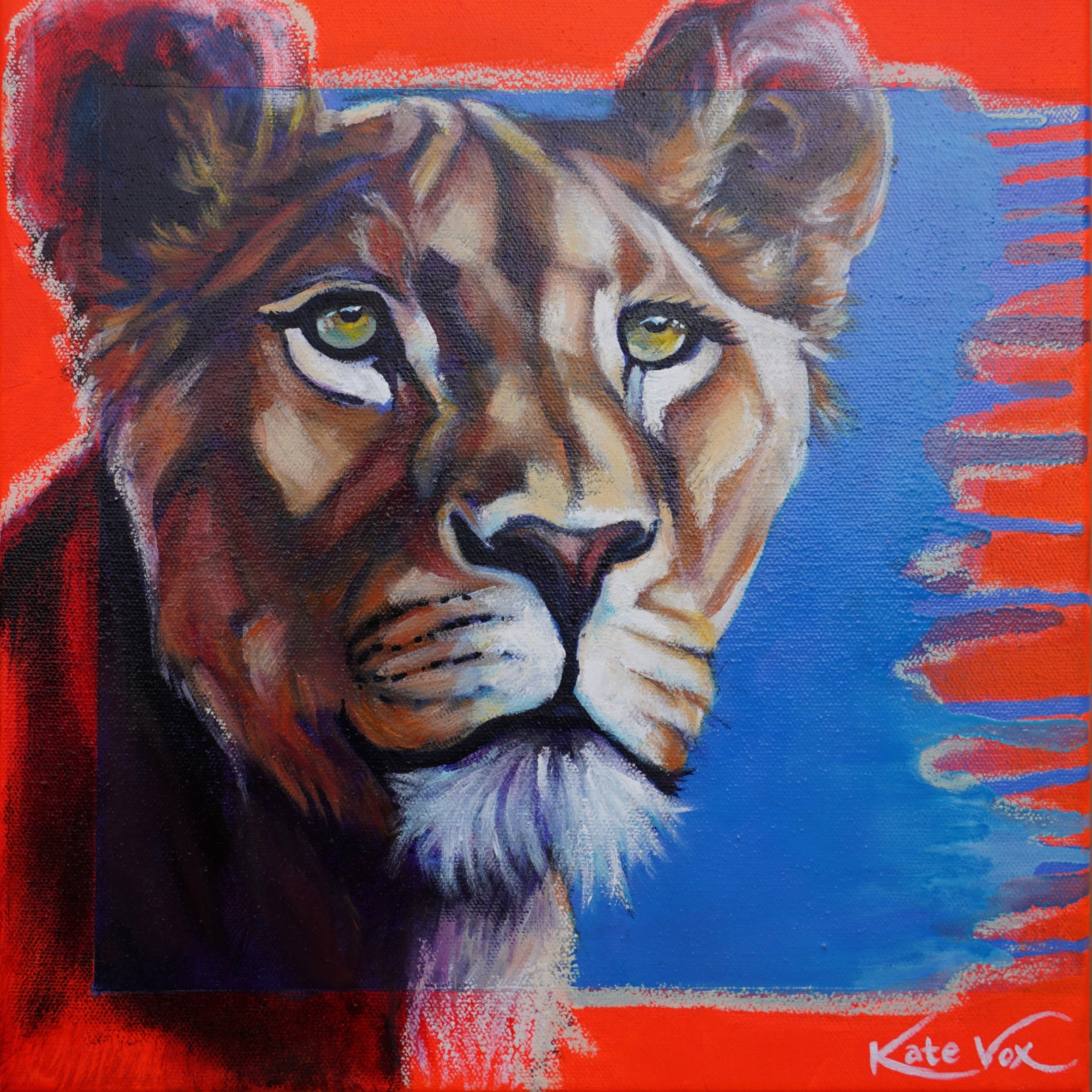 'Big Cat Reality Box' Series (Original Artworks) – Kate Vox Art